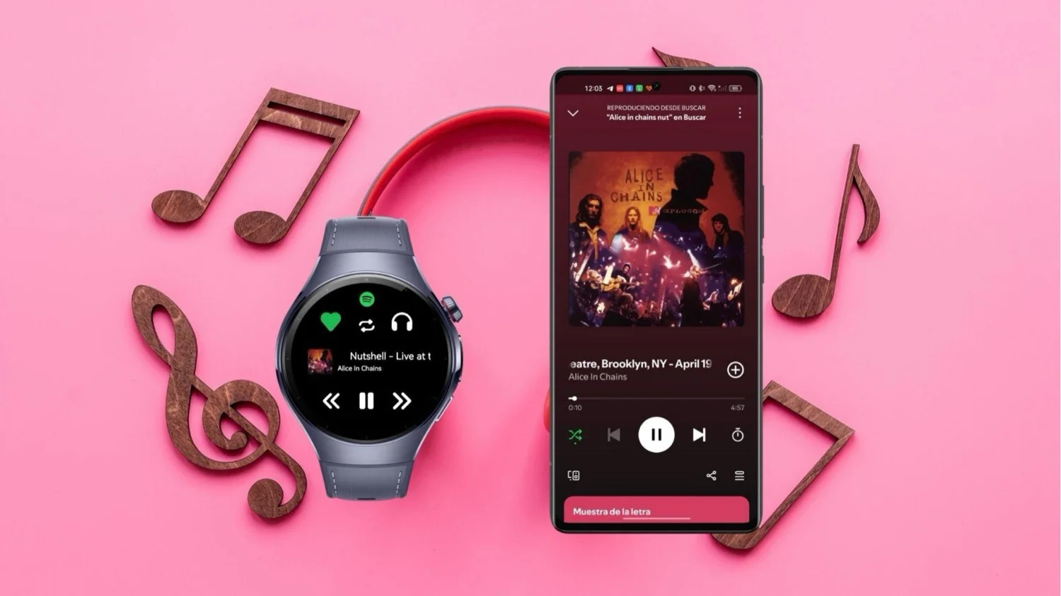 Controla Spotify desde tu HUAWEI WATCH - T21